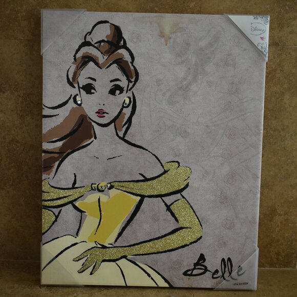 Disney | Other | Disney Beauty And The Beast Belle Designer Art Sketch ...